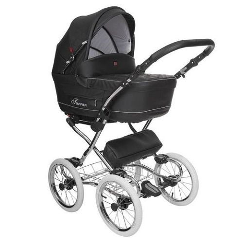 Tutek Kolica Za Bebe 2U1 Turran Silver Prestige Eco 2 Black