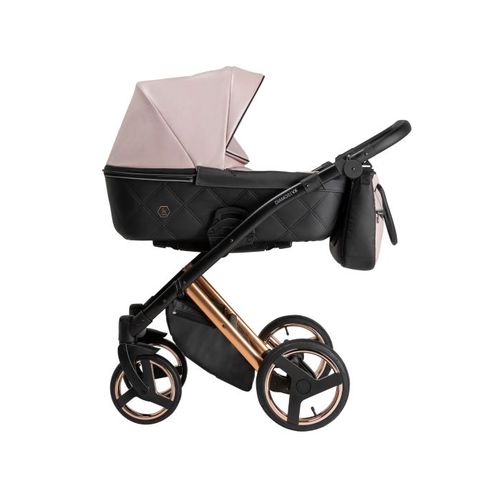 Tutek Kolica za bebe 2in1 DVXECO 7, Rose-Gold-Black