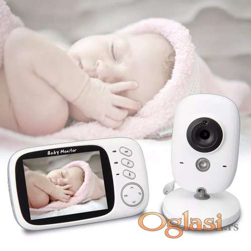 Bebi monitor Bebi alarm sa termometrom Baby kamera 3.2 LCD