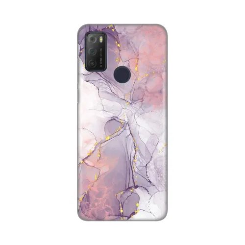 Silikonska futrola - maska print za Alcatel 1S (2021)/3L (2021)/A1 Alpha 21 Pink Marble