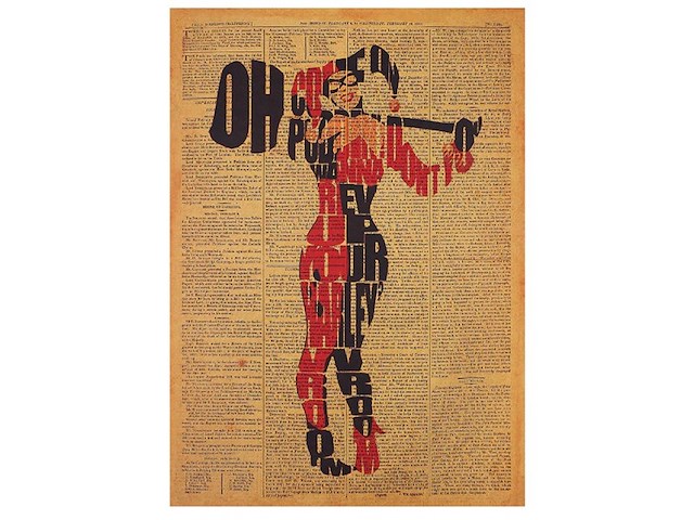Poster Retro Harley Quinn Model 1