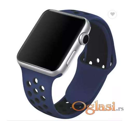 Silikonska teget narukvica sa rupicama 38/45mm Apple watch