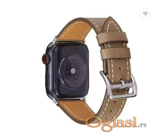 Kozni braon tamniji kais za Apple watch 38/45mm