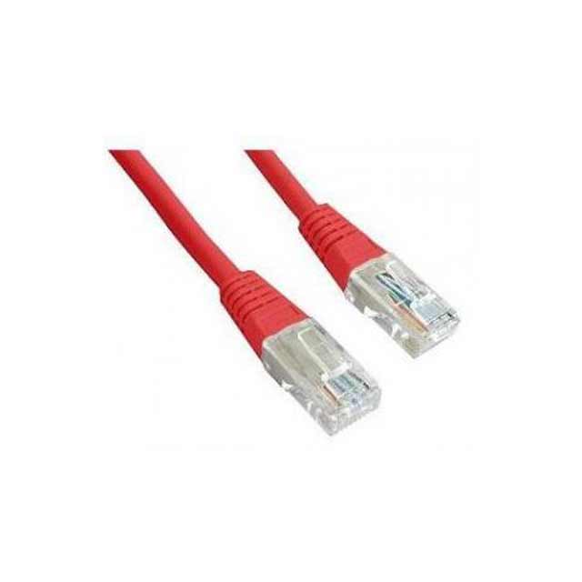 Gembird Patch cord cat. 5E Red, molded strain relief 50u″ plugs, 5 meters | PP12-5M/R