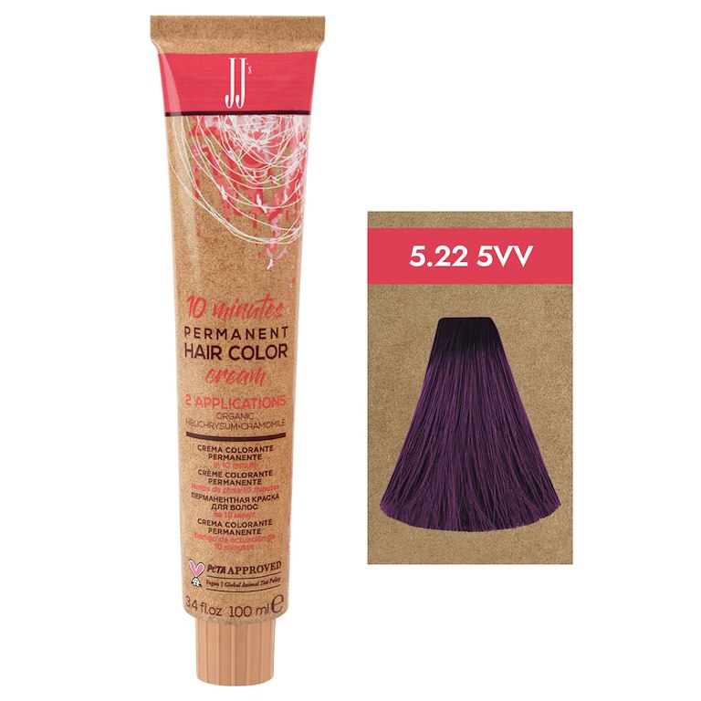 Farba za kosu JJ’s 10 Minutes 100ml Intenzivna violet svetlobraon 5.22-5VV