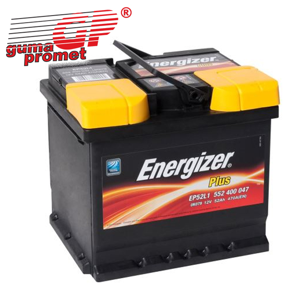 Akumulator Energizer Plus 12V 52Ah D+