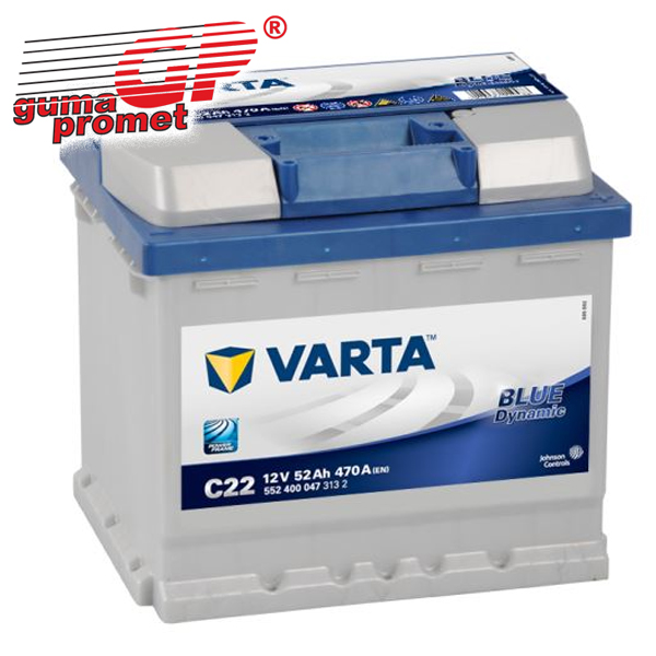 Akumulator Varta 12V 52Ah D+ Blue Dynamic (PUNTO)