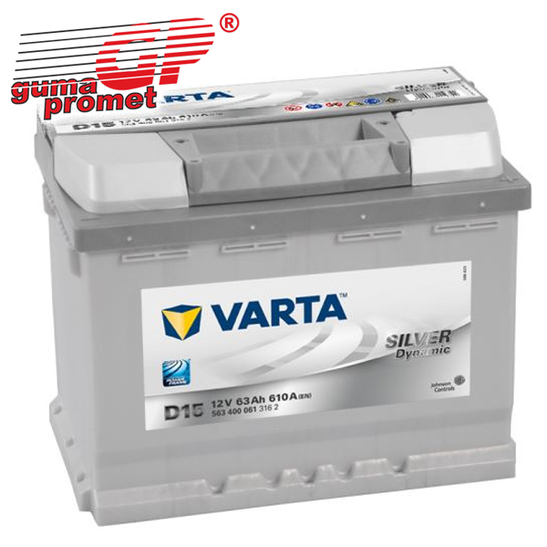 Akumulator Varta 12V 63Ah D+ Silver Dynamic