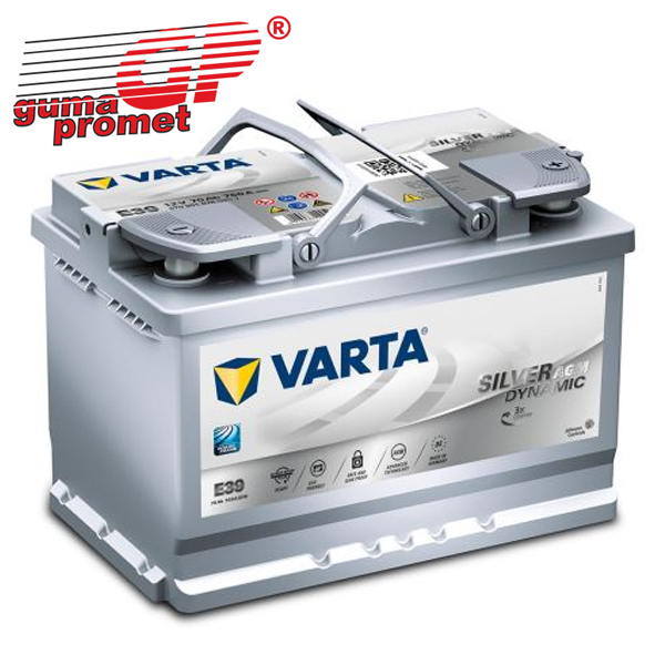 Akumulator Varta 12V 70Ah D+ AGM Silver Dynamic