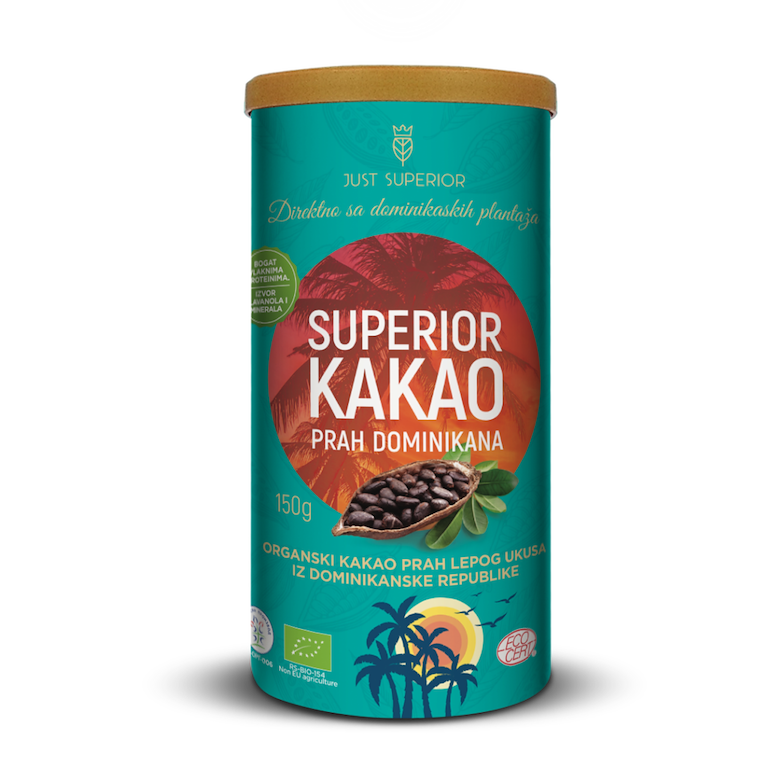 Just Superior Dominikana kakao prah 150g
Just Superior Dominikana kakao prah 150g