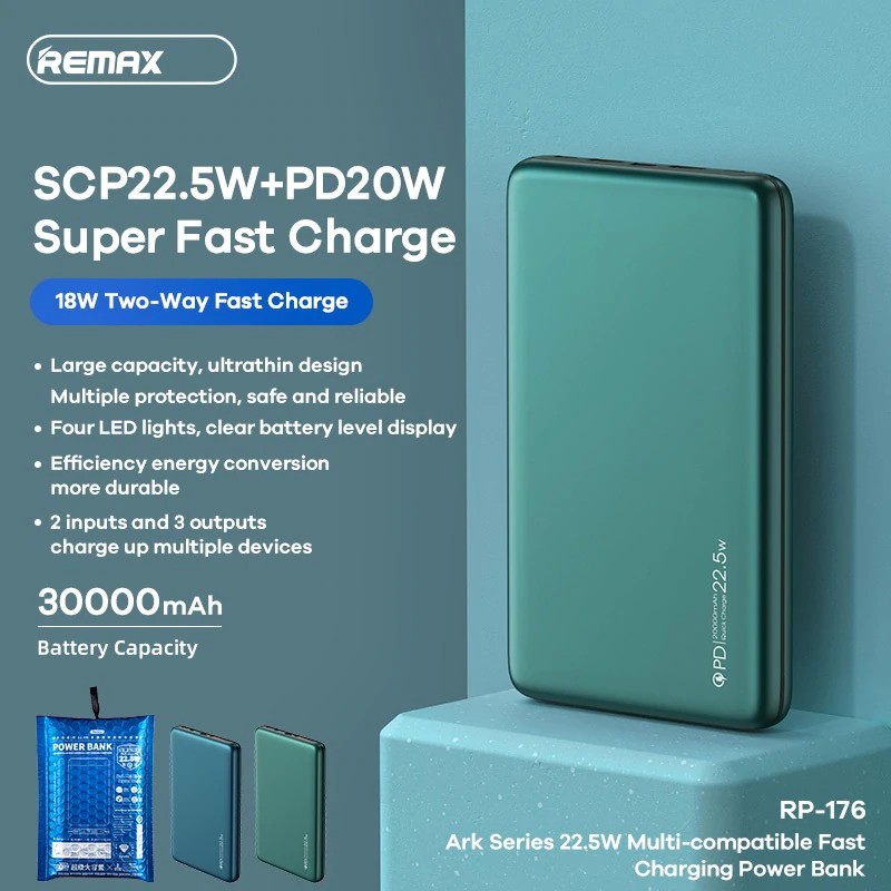 Remax POWER BANK 30000 mah RPP-176