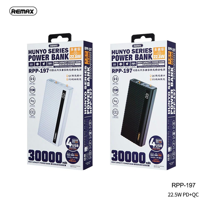 Remax POWER BANK 30000 mah RPP-197