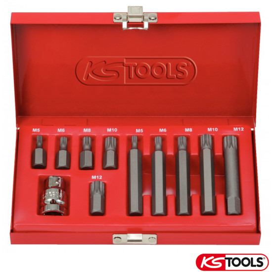 Bitcevi torx set 10 mm ,10 kom:M5,M6,M8,M10,M12 x 30mm I 75 mm