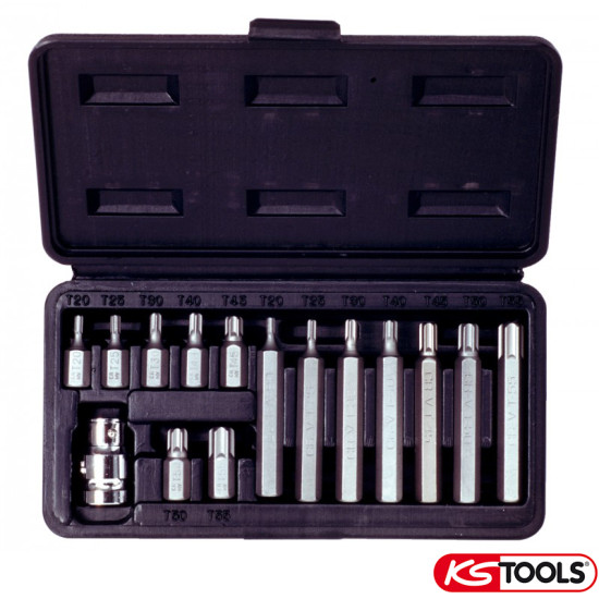 Bitcevi torx set 10 mm ,15 kom:T20,25,30,40,45,50,55 x 30mm I 75 mm