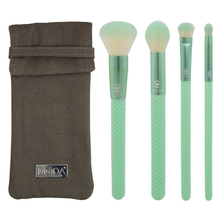 Iconic Glow 5 Piece Mini Brush Set & Pouch