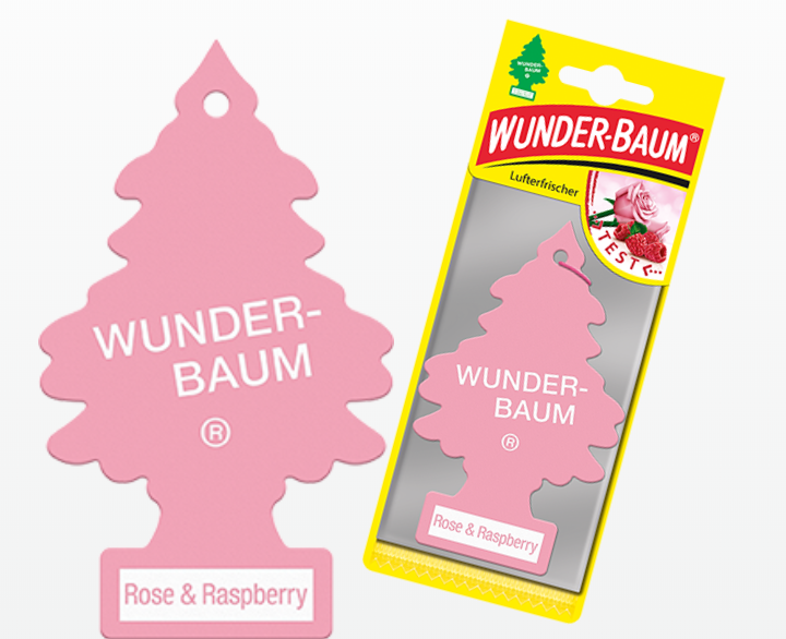 Mirisna jelkica wunderbaum rose & raspberry – Wunderbaum – 0123