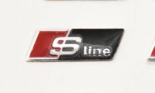 Natpis S line crni stiker- Auto Djope – 017