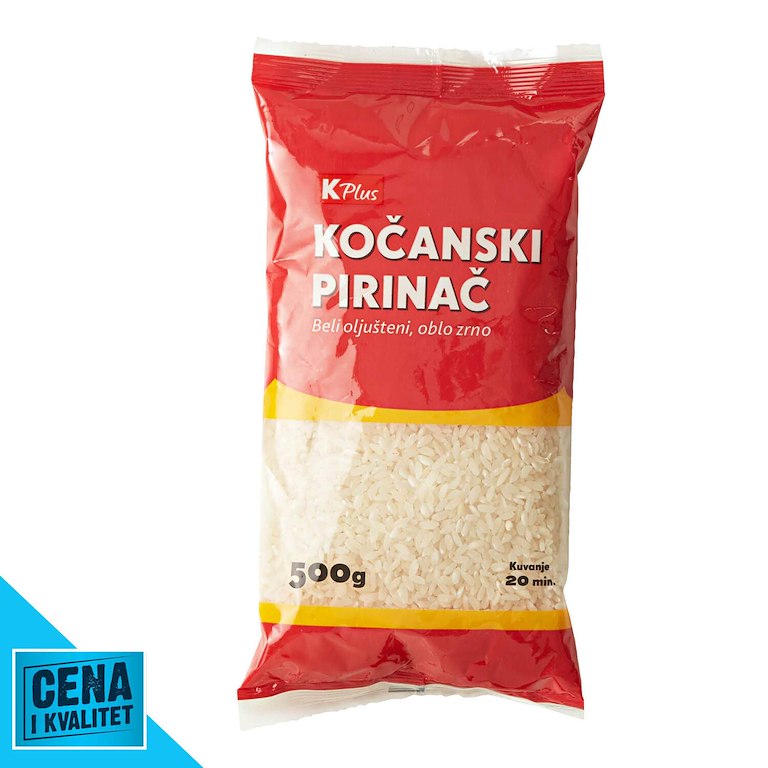 K plus pirinač kočanski k plus 500g