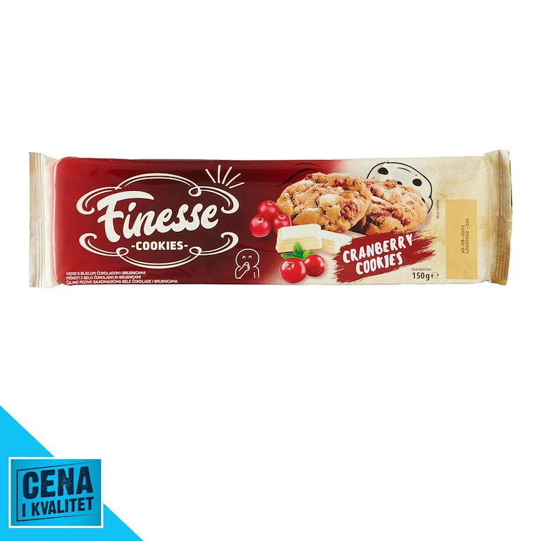 Finesse keks cranberry cookies 150g finesse