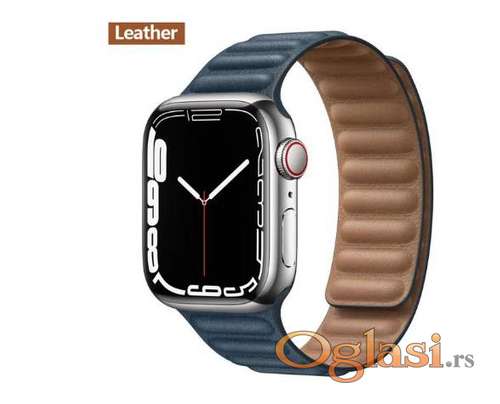 Kozna teget narukvica sa magnetnim kopcanjem Apple watch 38/40/41 42/44/45