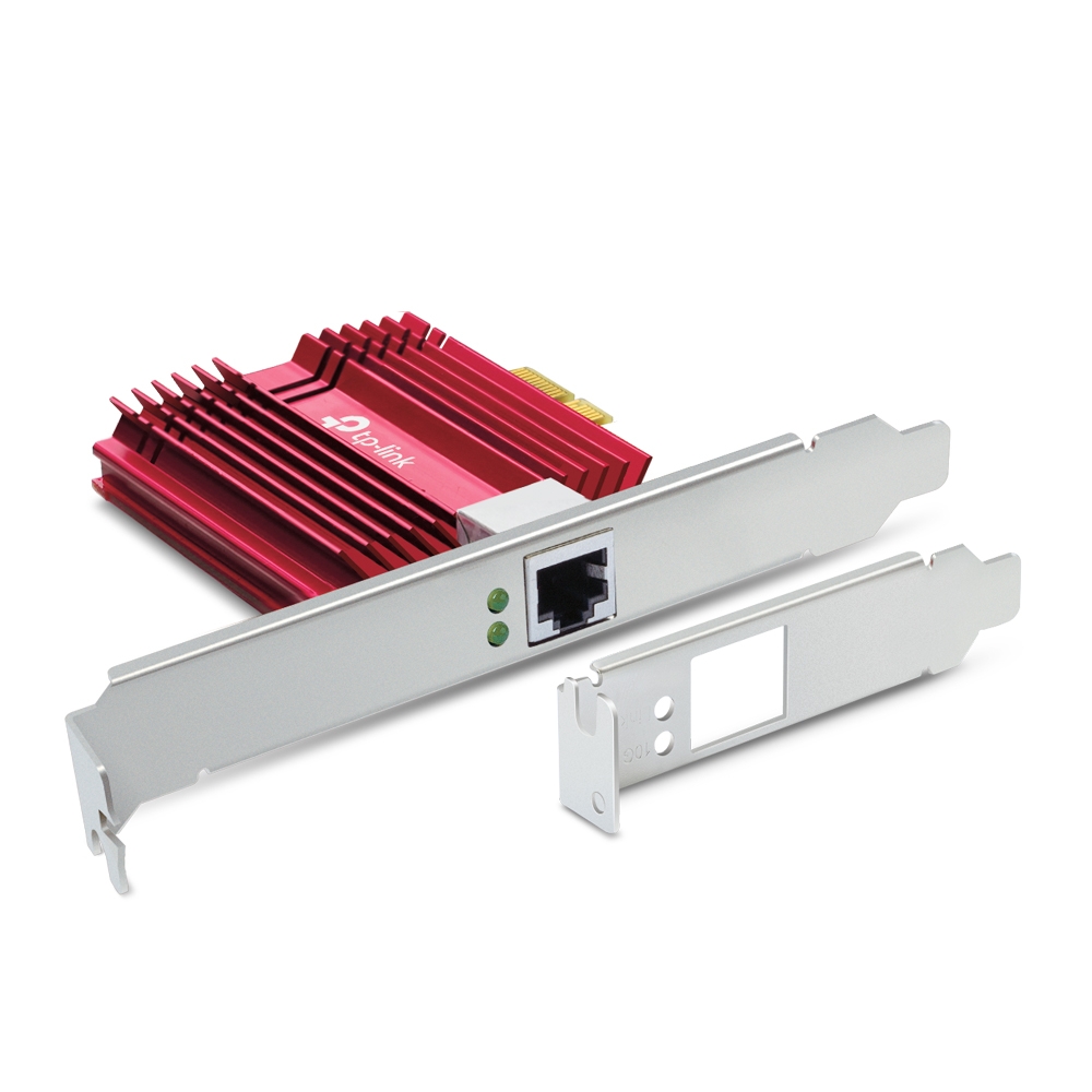 TP-Link TX401 10-Gigabit RJ45 10GBase-T Network PCI Express Adapter, low & full profile bracket, Windows / Linux