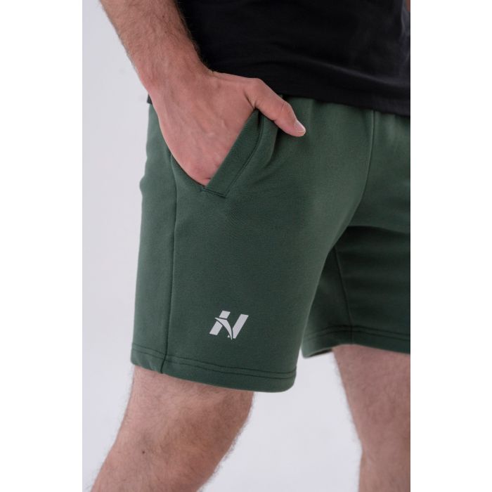 Muški šorc Relaxed-fit Dark Green - NEBBIA