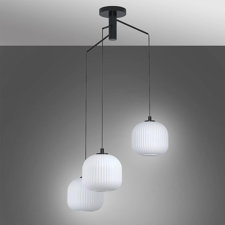 Viseca lampa Mantunalle 3 62x110cm bela