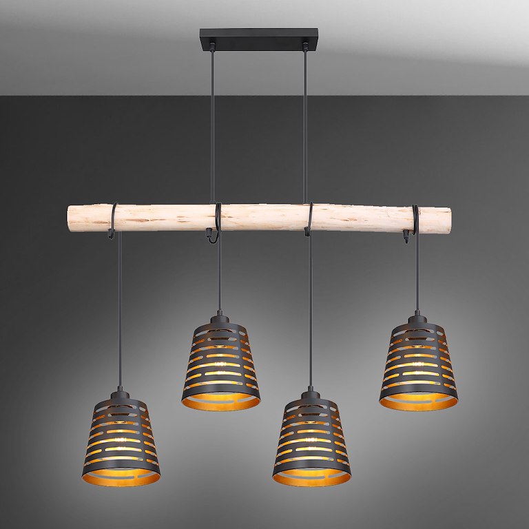 Viseca lampa Wood 4