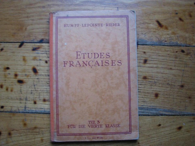 HUMPF LEPOINTE RIEDER - ETUDES FRANCAISES