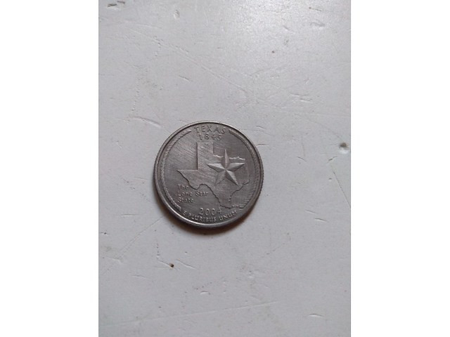 Quarter dolar, P, USA, 2004.Texas