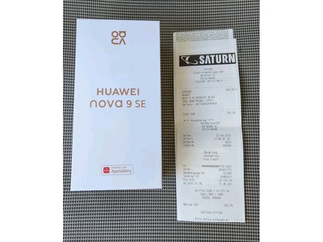 HUAWEI NOVA 9 SE RAM 8GB 128GB 108mPix NOV! GARANCIJA