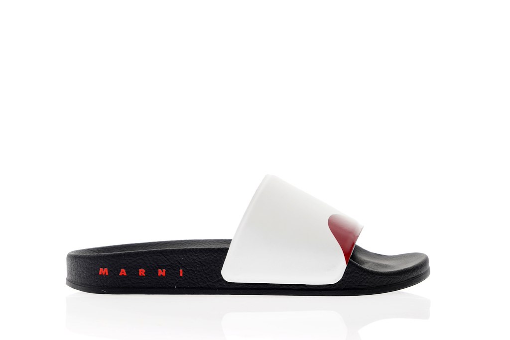 MARNI PAPUČE P2883 WHITE-RED