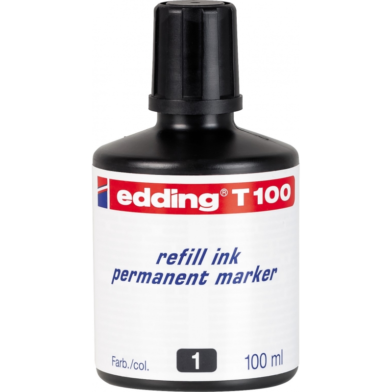 Permanent mastilo Edding T-100, 100ml Edding crna
