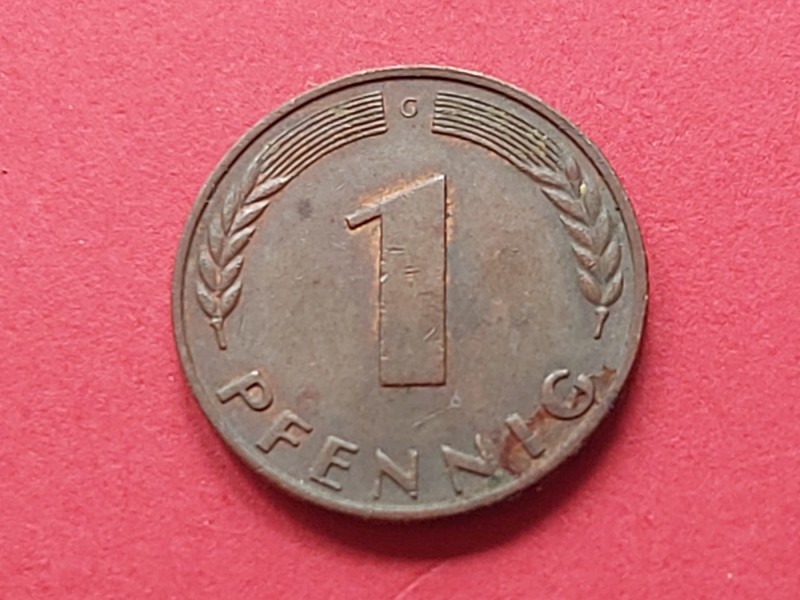 Nemačka - 1 pfennig 1966 god G