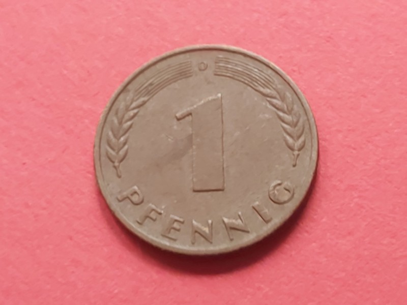 Nemačka - 1 pfennig 1967 god D