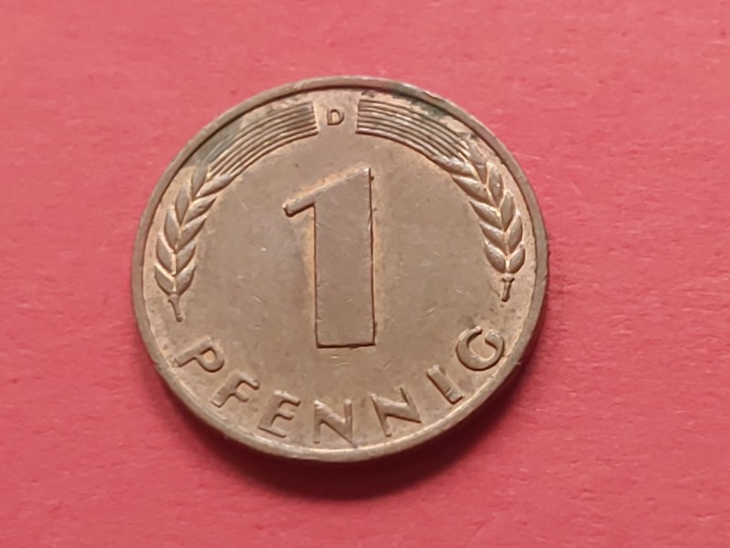 Nemačka - 1 pfennig 1968 god D