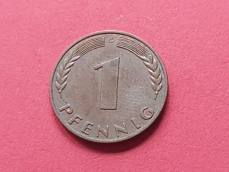 Nemačka - 1 pfennig 1969 god G