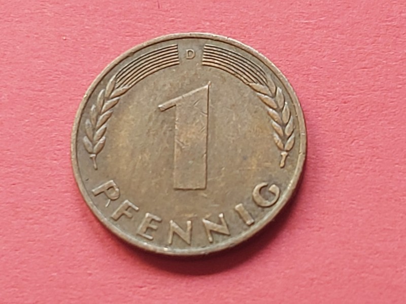 Nemačka - 1 pfennig 1970 god D