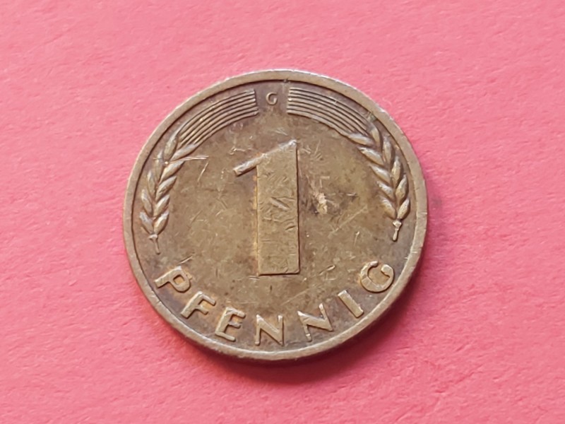 Nemačka - 1 pfennig 1970 god G