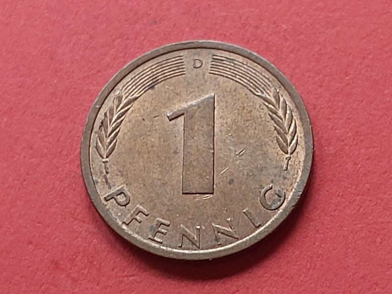 Nemačka - 1 pfennig 1971 god D