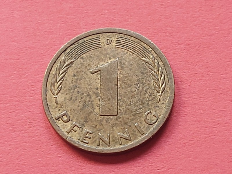 Nemačka - 1 pfennig 1972 god D