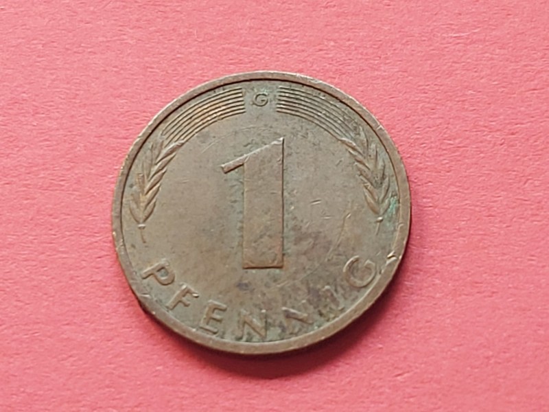 Nemačka - 1 pfennig 1972 god G