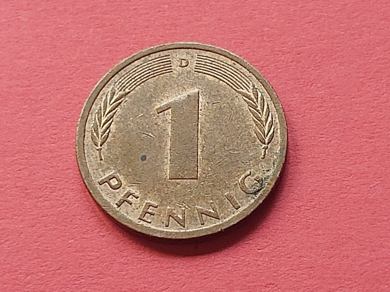 Nemačka - 1 pfennig 1974 god D