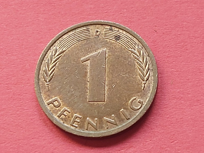 Nemačka - 1 pfennig 1975 god D