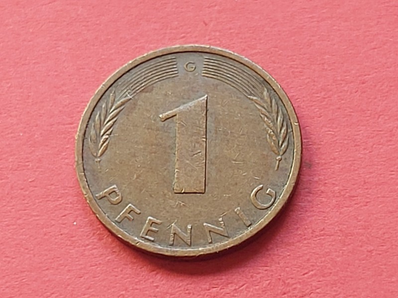 Nemačka - 1 pfennig 1975 god G