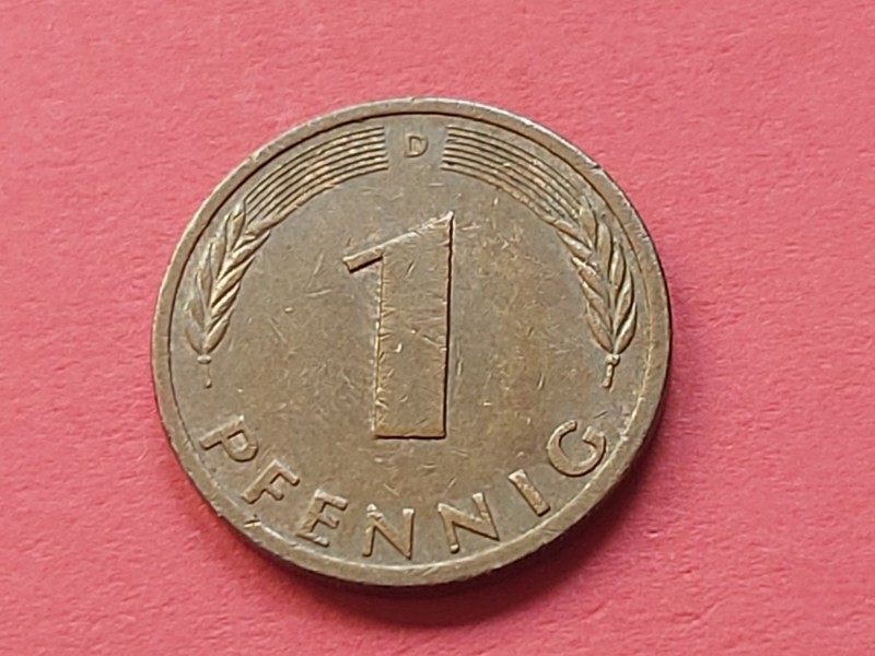 Nemačka - 1 pfennig 1977 god D