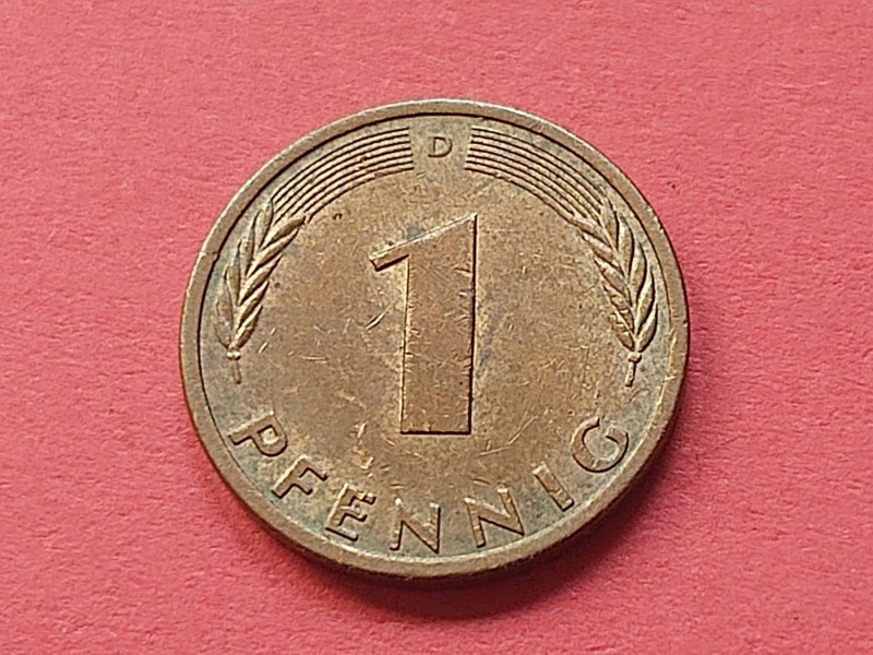 Nemačka - 1 pfennig 1978 god D