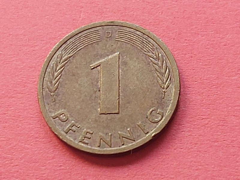 Nemačka - 1 pfennig 1980 god D