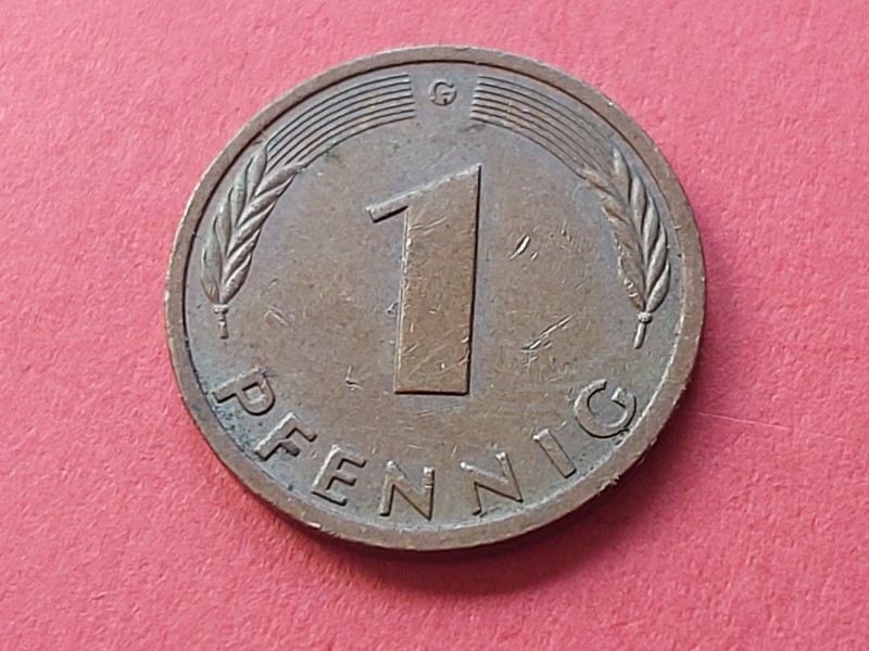 Nemačka - 1 pfennig 1985 god G