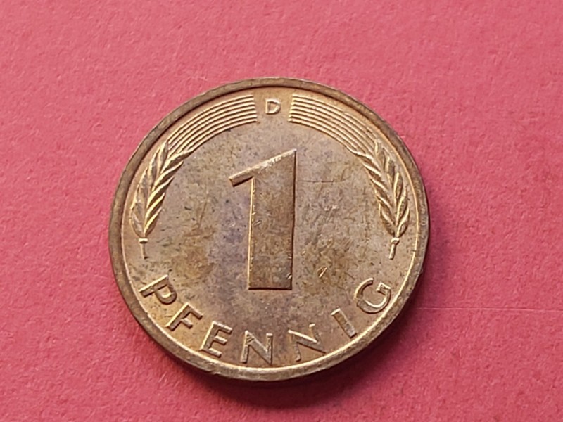 Nemačka - 1 pfennig 1986 god D